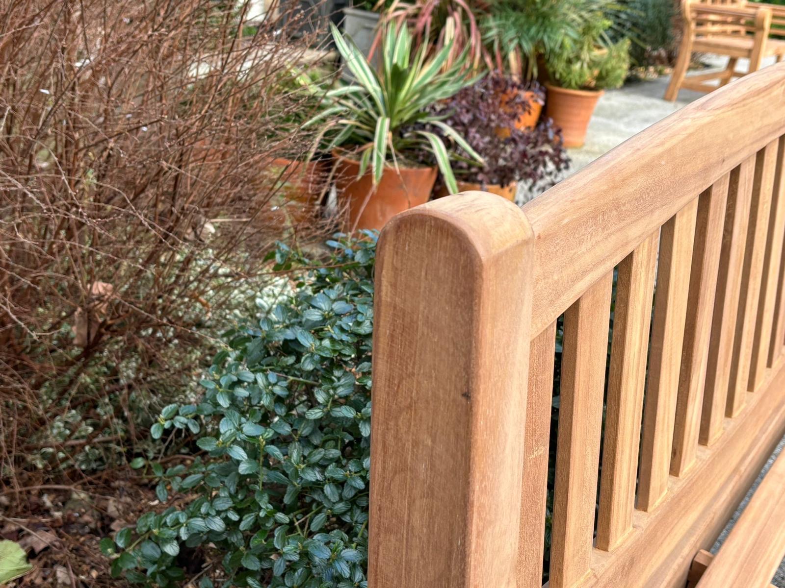 Wimbledon Four Seat Teak Bench Extra Thick – Mr Teak