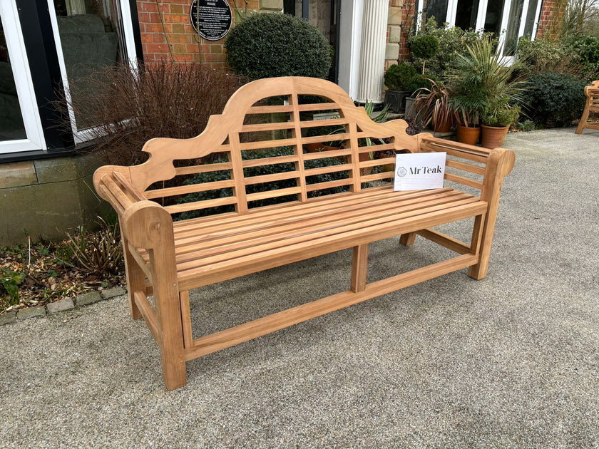 Sissinghurst Lutyens Four Seat Bench Extra Thick – Mr Teak