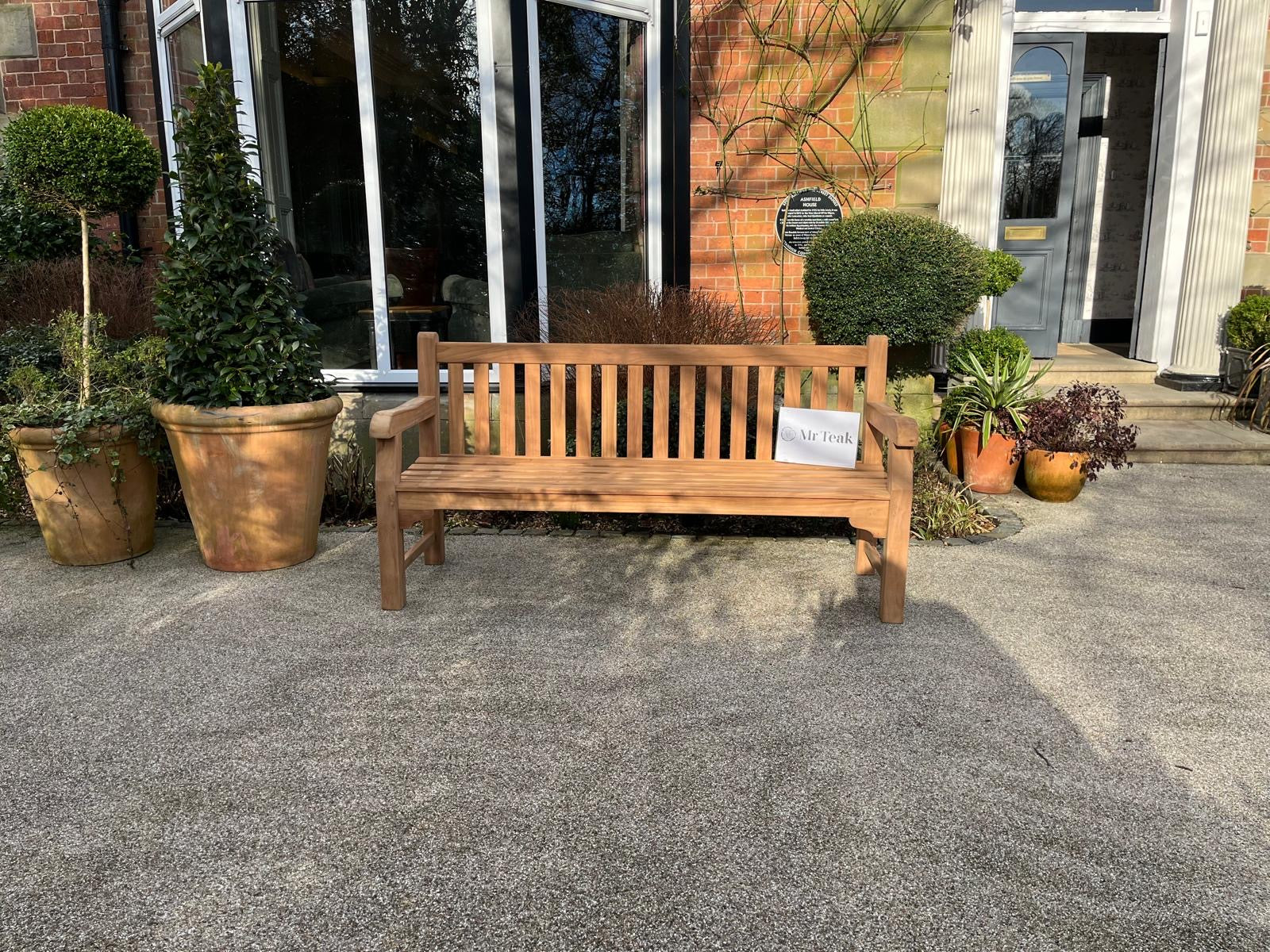 Hardwick Four Seat Teak Bench Extra Thick – Mr Teak