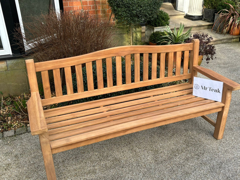 Wimbledon Four Seat Teak Bench Extra Thick – Mr Teak