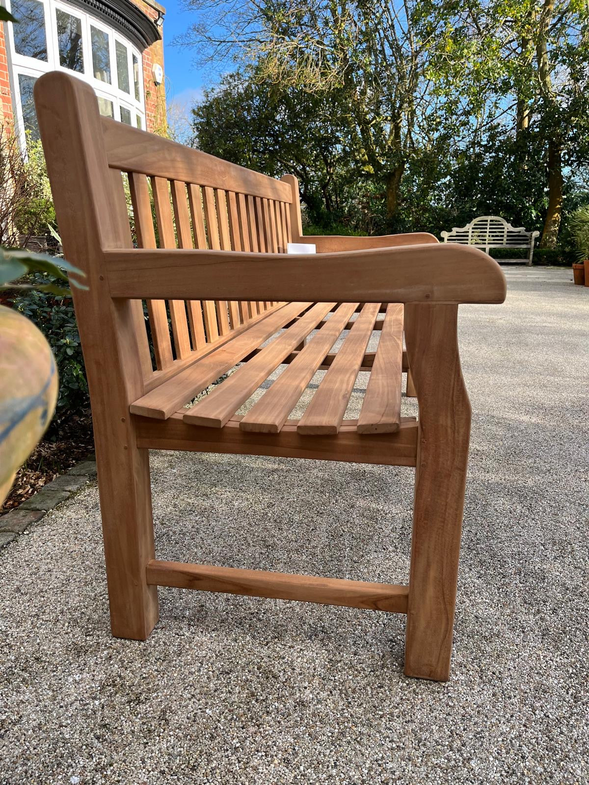 Hardwick Four Seat Teak Bench Extra Thick – Mr Teak