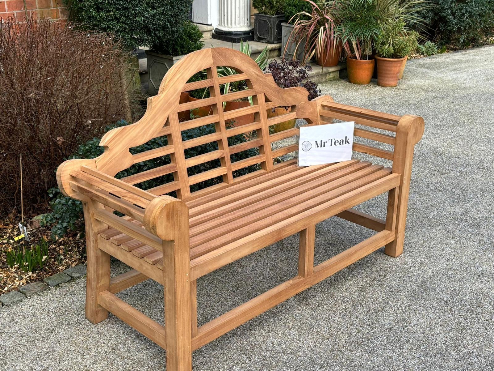 Sissinghurst Lutyens Three Seat Bench Extra Thick – Mr Teak