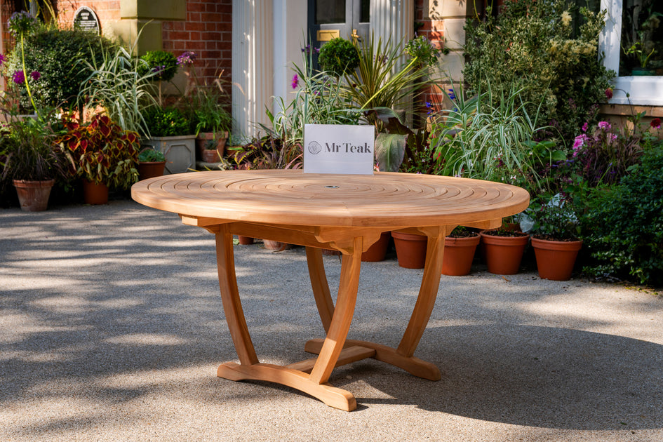 The Kendal Six Seat Teak Table & Chair Outdoor Garden Furniture Set ...