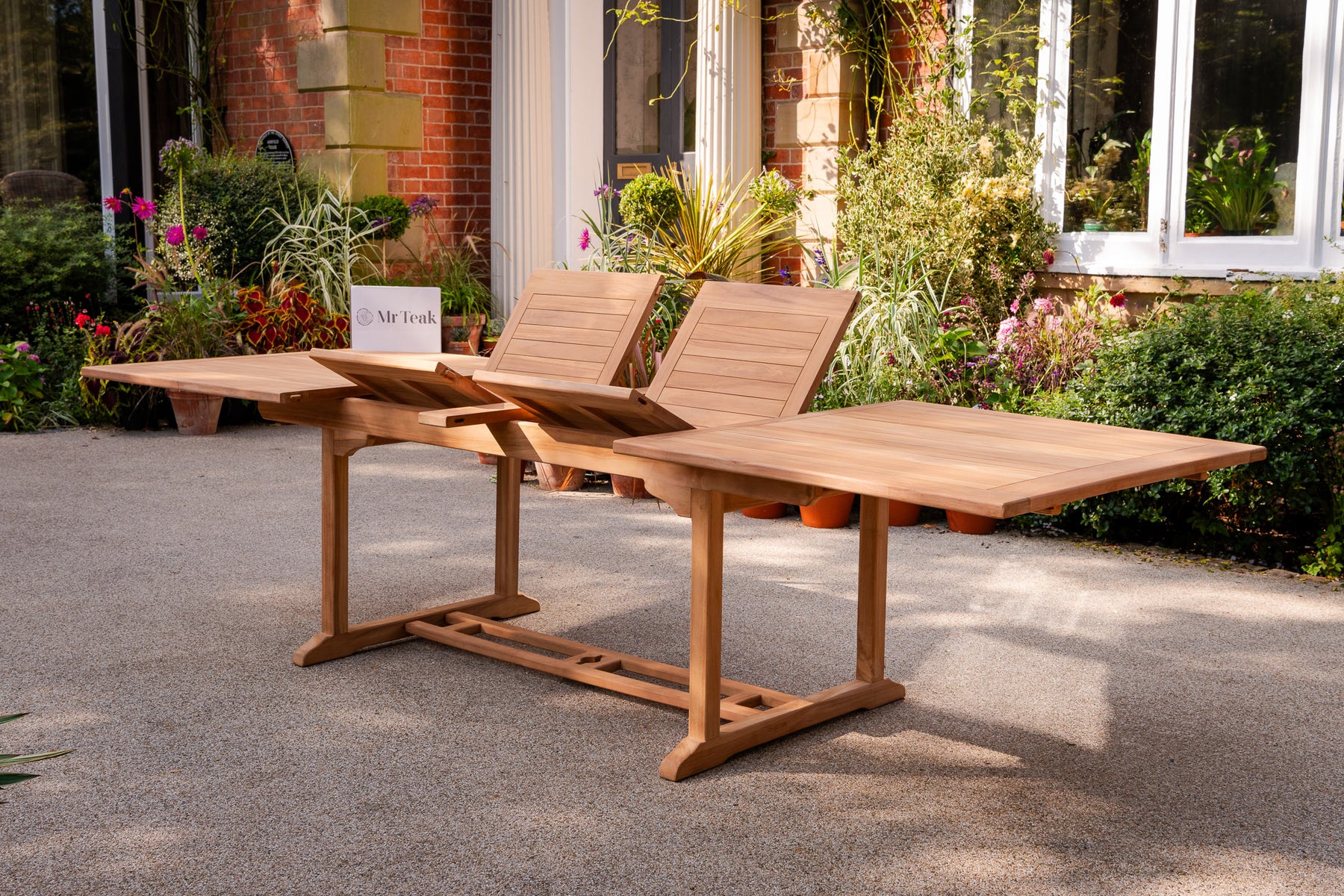 The Chartwell Ten Seat Teak Outdoor Garden Table – Mr Teak