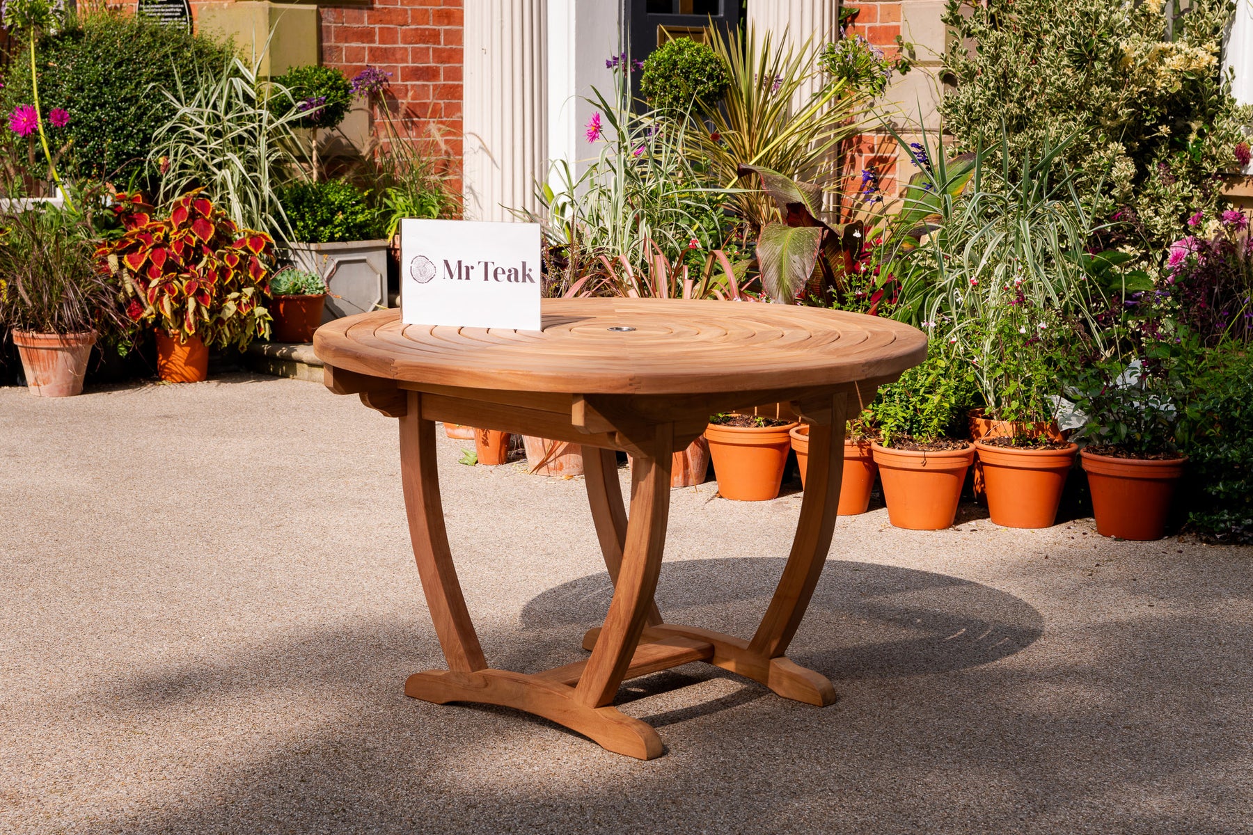 The Ripple Teak Table 120cm – Mr Teak