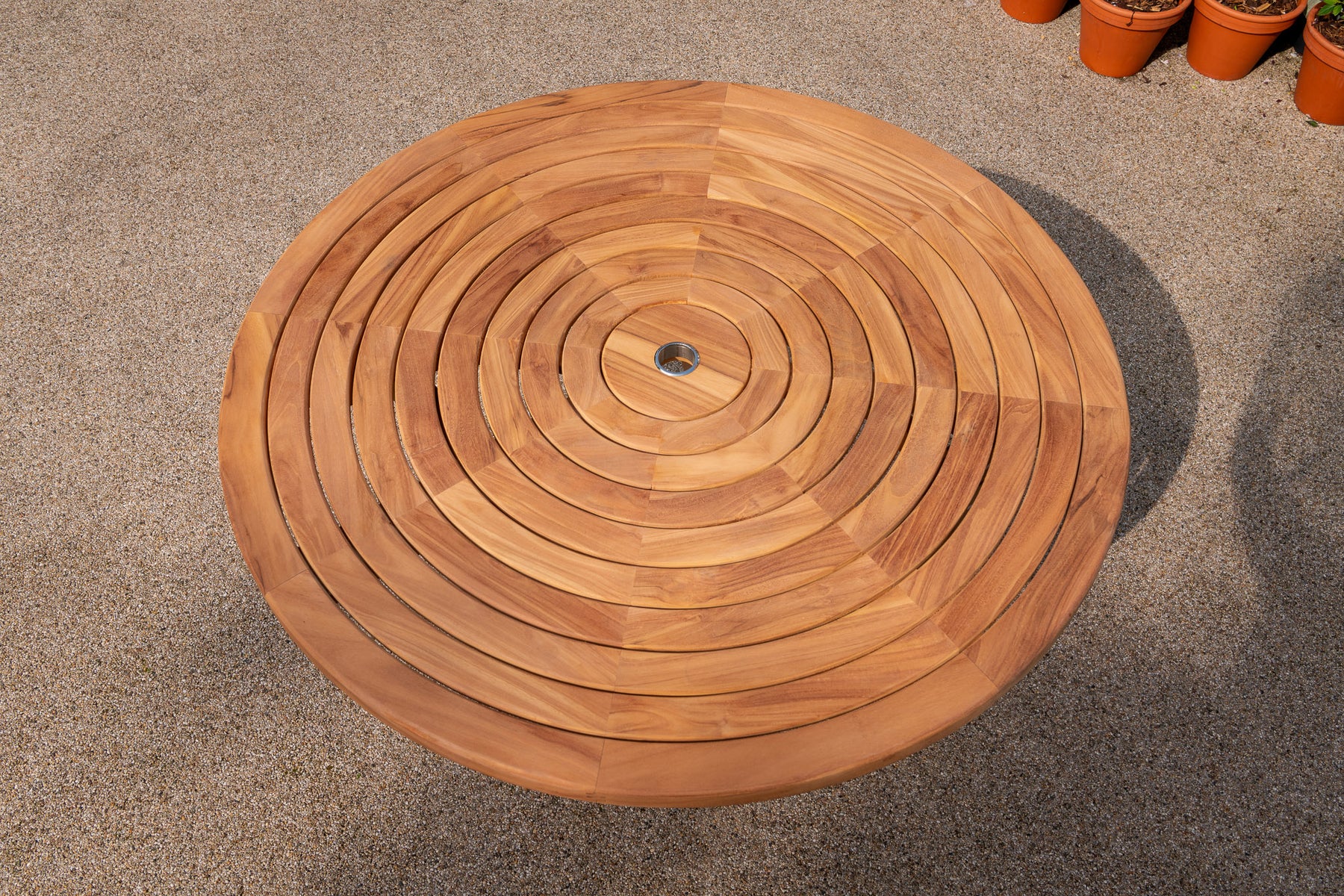 The Ripple Teak Table 120cm – Mr Teak