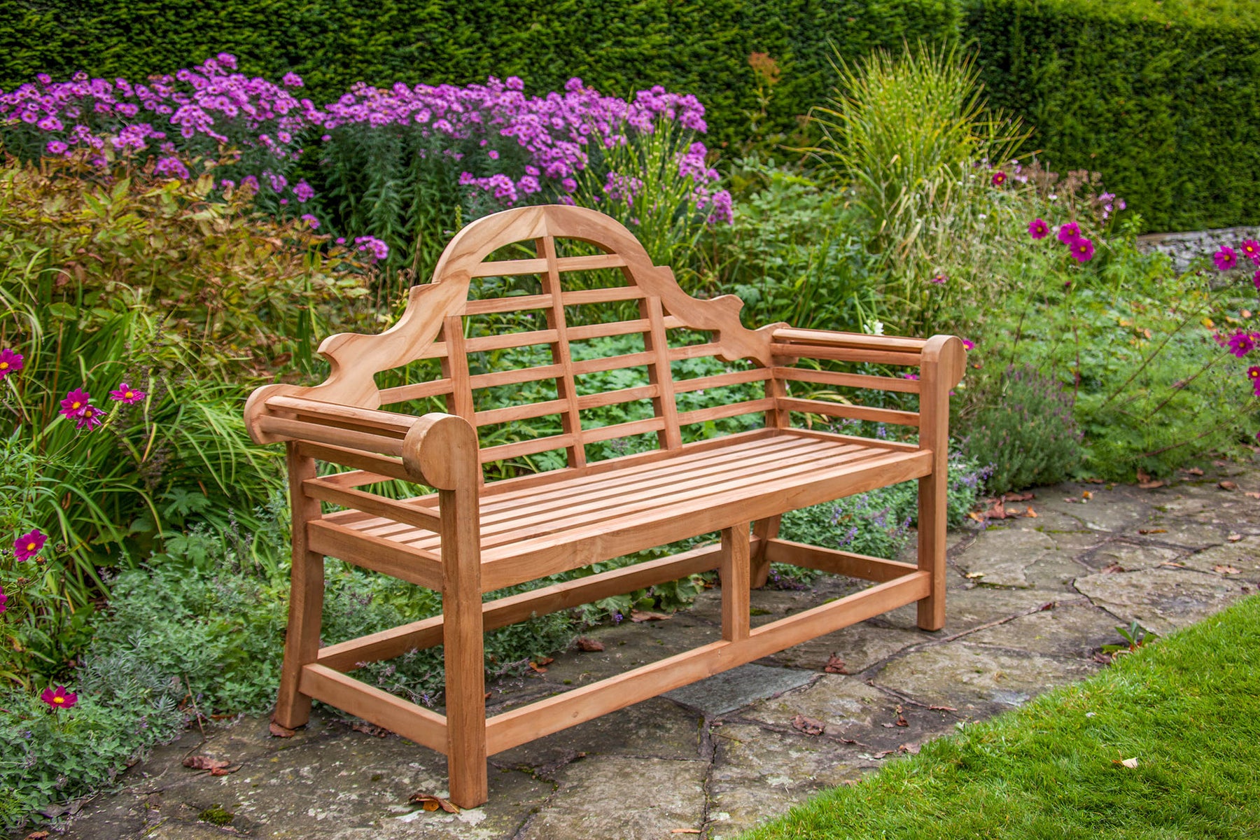 Sissinghurst Lutyens Three Seat Bench - Fully Assembled – Mr Teak